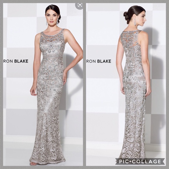 Cameron Blake | Dresses | Cameron Blake Ribbon On Tull Gown | Poshmark